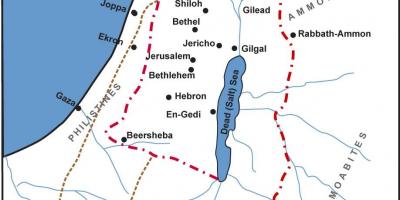 Map of Solomon's Kingdom - Solomon's Kingdom map (Israel)